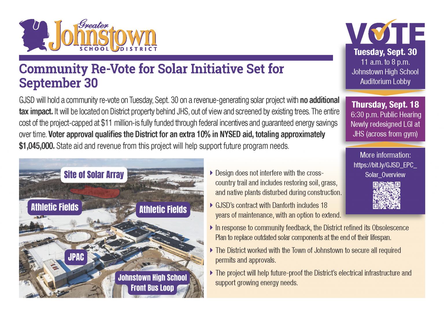 Fact Sheet: 2025 EPC/Solar Project Overview - Greater Johnstown School ...